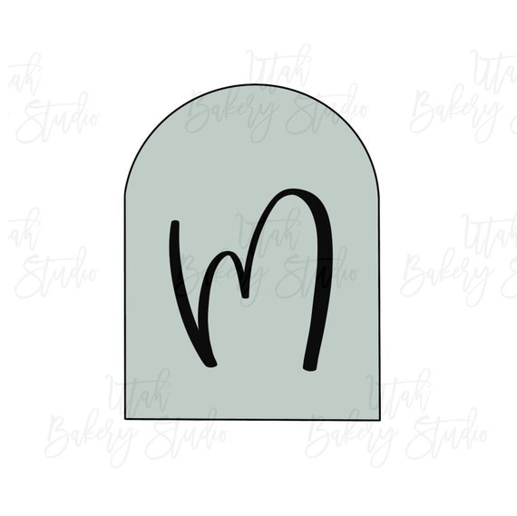 Square With Rounded Top and Flat Bottom Cookie Cutter - Etsy