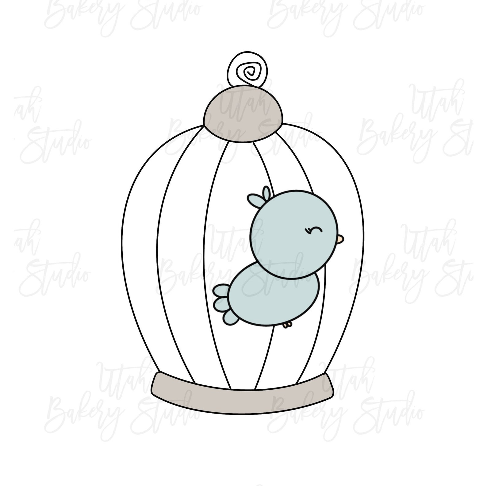 Cutesy Girly Bird Cage Cookie Cutter - Etsy