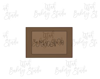 Welcome Mat Cookie Cutter - Etsy