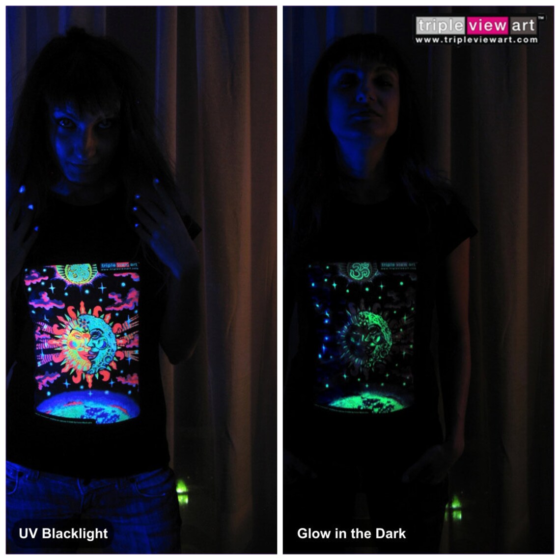 Magic Sunmoon UV Black Light Fluorescent & Glow in the Dark ...