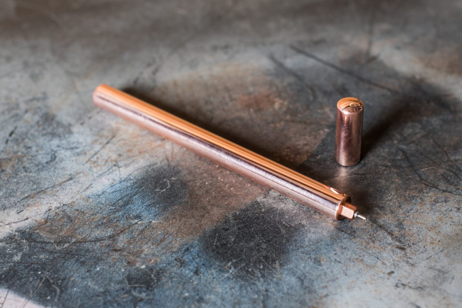 ATELEIA Solid Copper Pen (accepts Rollerball, Gel, Ballpoint and ...