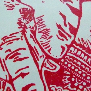 Elephant Print (lino Cut) - Etsy