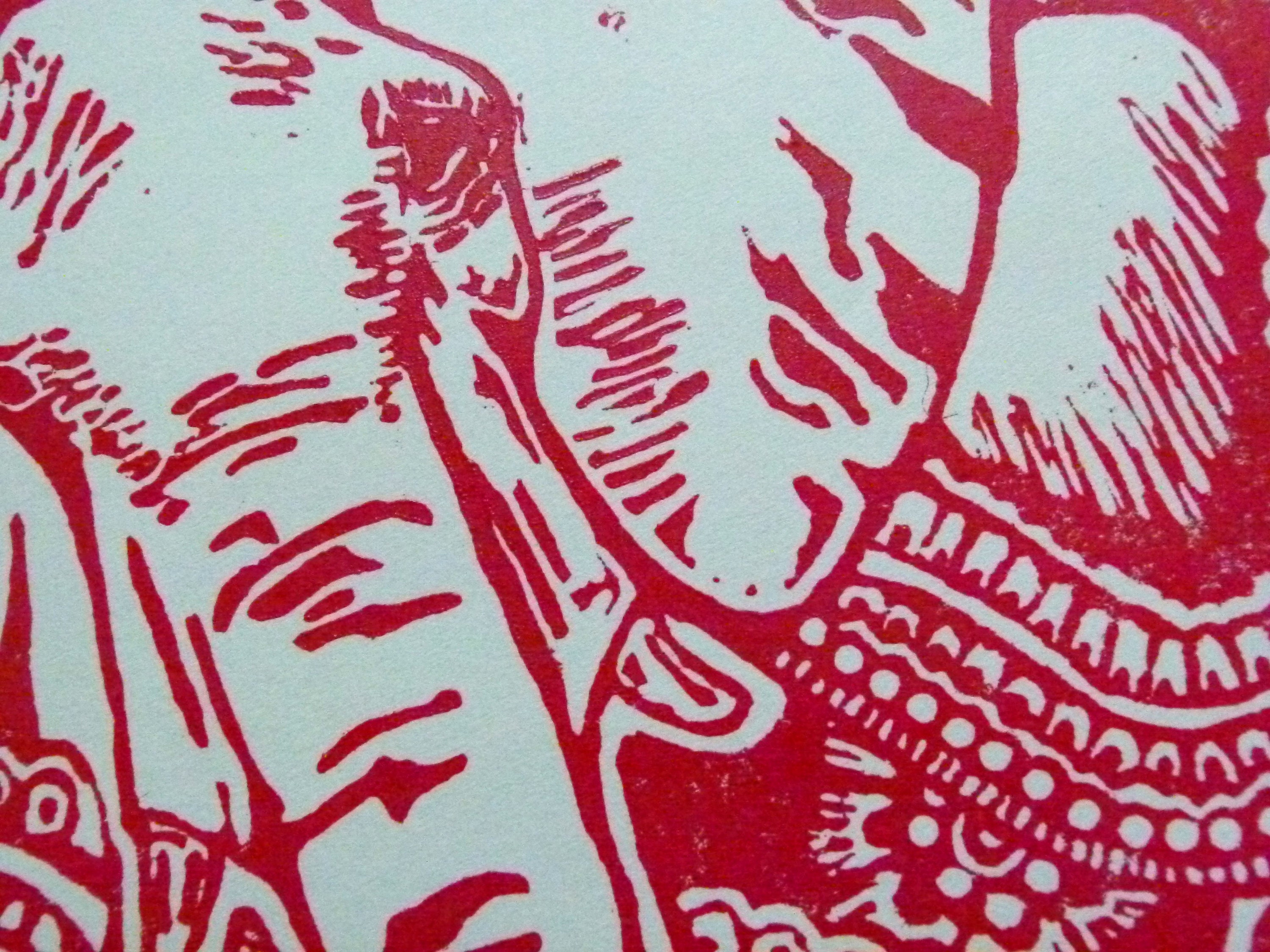 Elephant Print (lino Cut) - Etsy