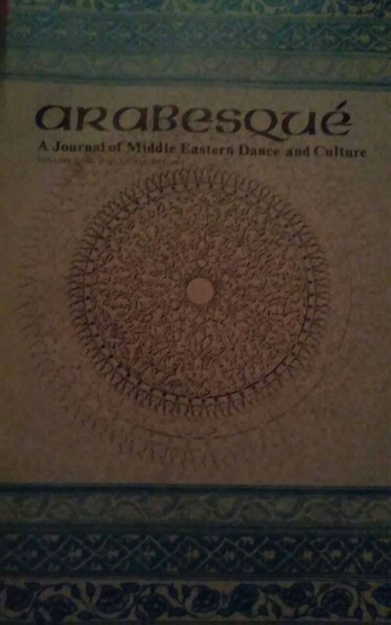 Arabesque Belly Dance Magazine vintage - Etsy