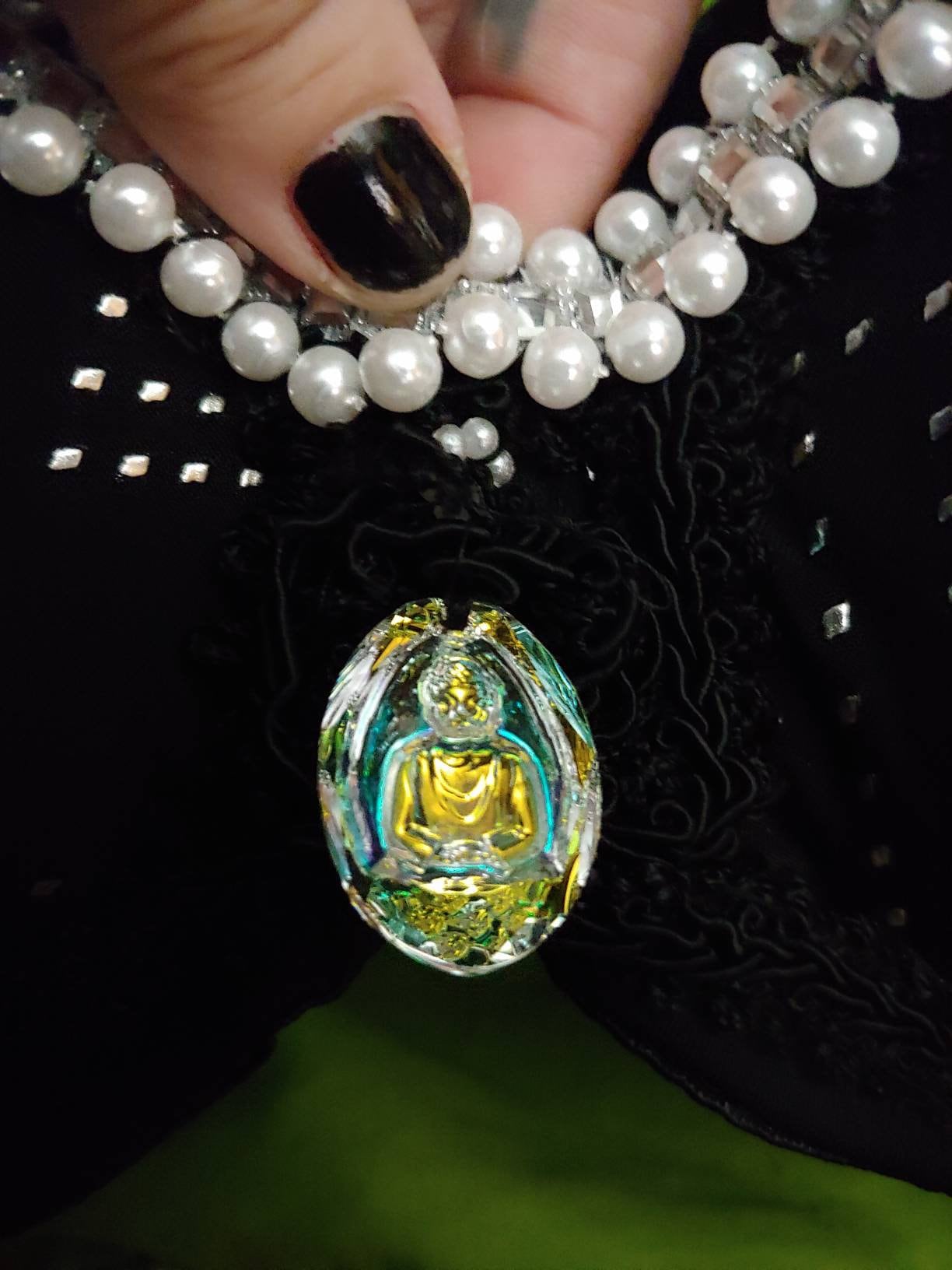 Assuit Bra With Aurora Borealis Buddha and Moons - Etsy