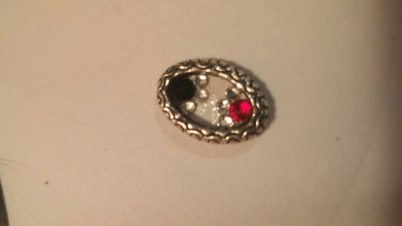 Black and Red Gem Bindi - Etsy