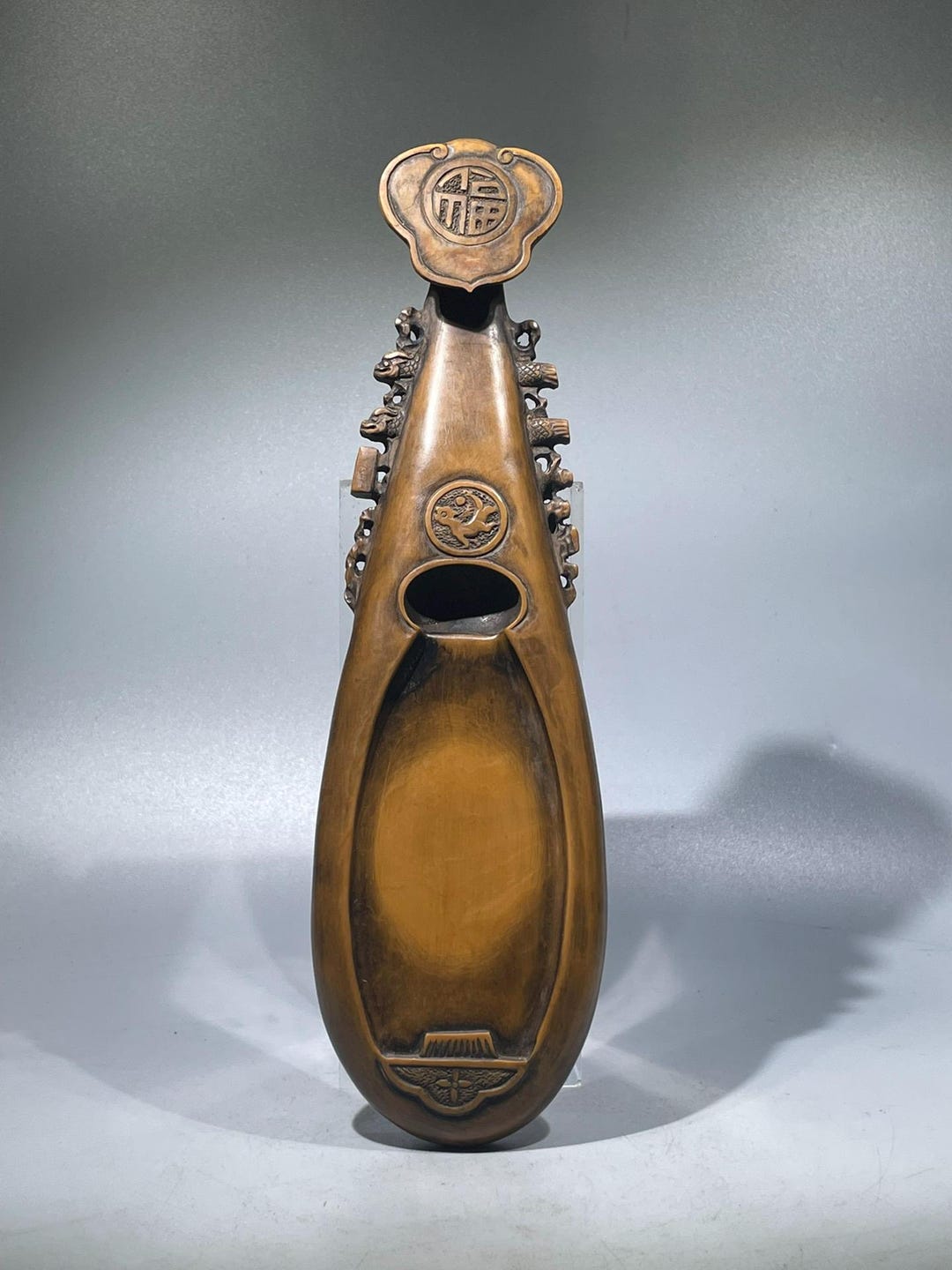 N6720 Vintage Chinese Ruyi Shape Inkstone - Etsy