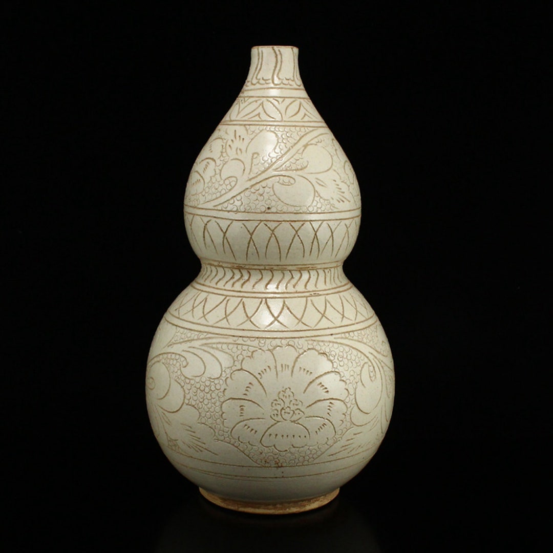 A6651 Chinese White Glaze Ding Kiln Porcelain Gourd Bottle - Etsy