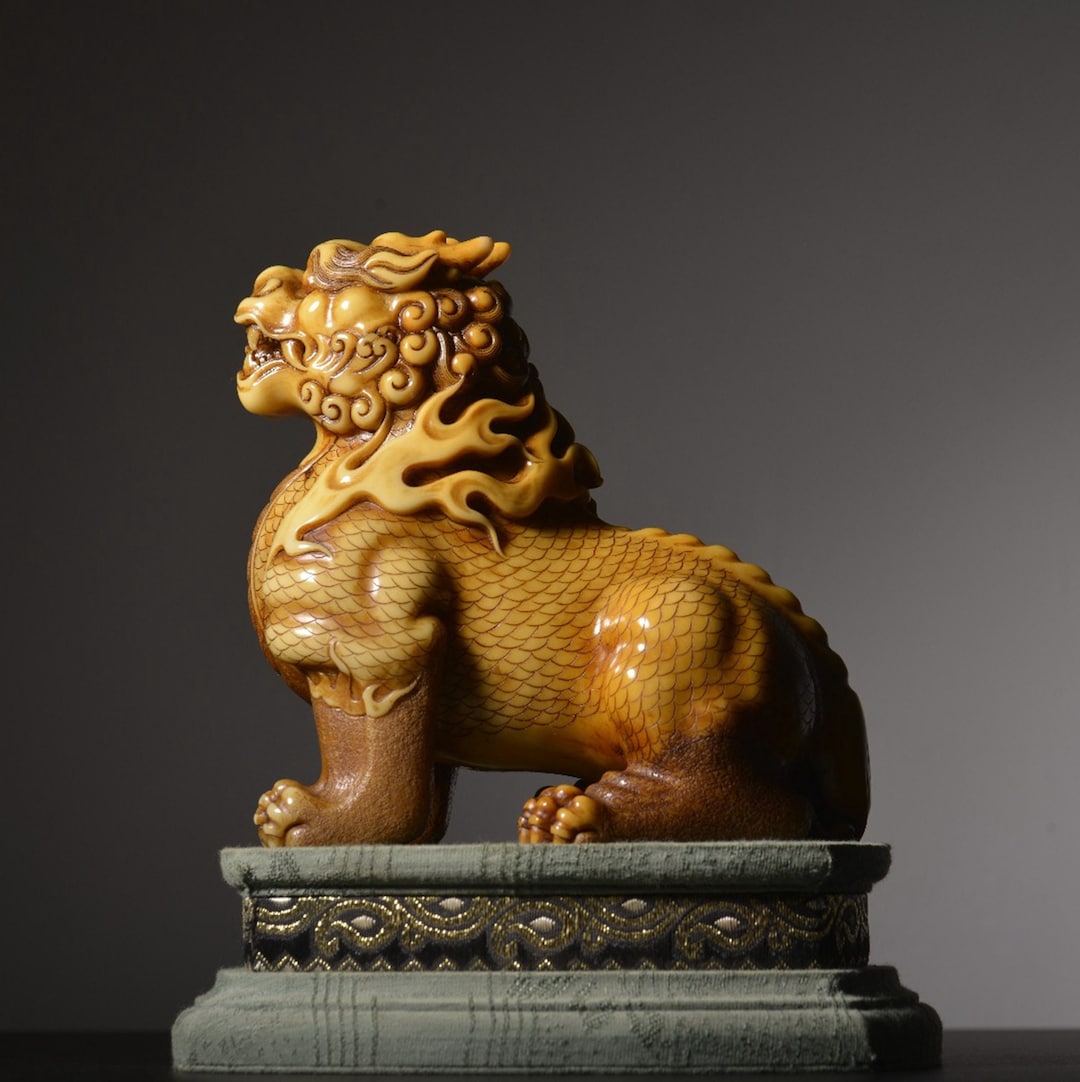 E5655 Vintage Chinese Shoushan Stone Tianhuang Stone Carved - Etsy