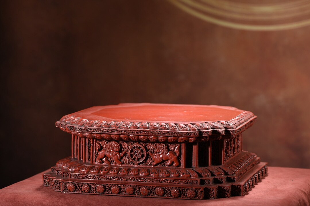 E5054 Vintage Chinese Red Lacquerware Low Relief Garuda Design - Etsy