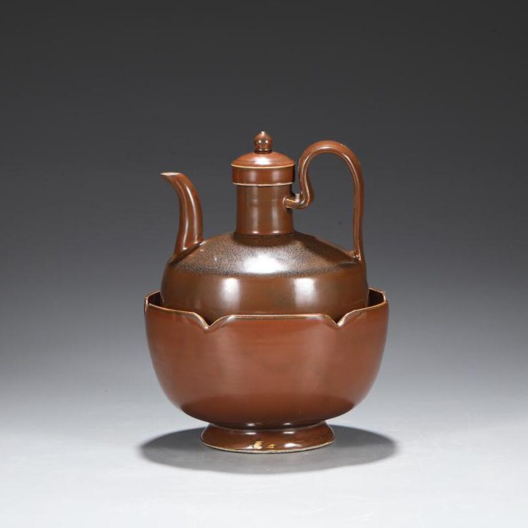 N6539 Chinese Ding Kiln Brown Glaze Porcelain Wine Pot W Box - Etsy