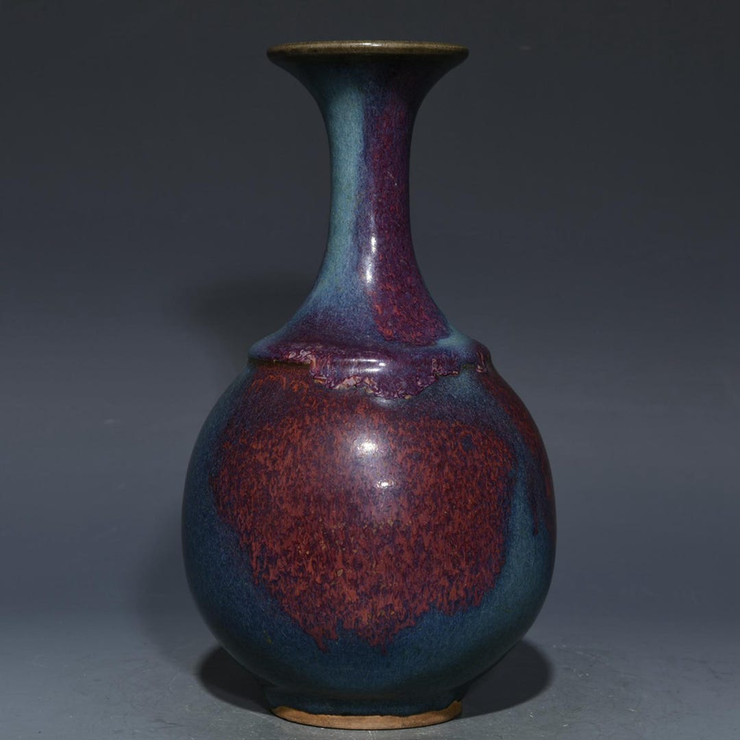 N4816 Chinese Jun Kiln Variable Glaze Porcelain Vase - Etsy