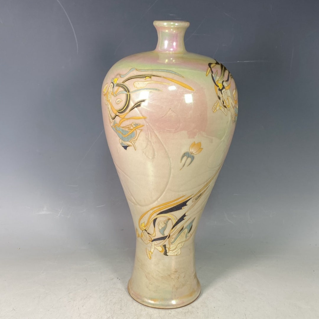 E9044 Chinese Ding Kiln Beautiful Woman Design Porcelain Vase - Etsy
