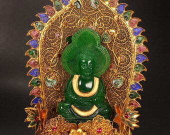 Ruby Buddha Statue - Etsy