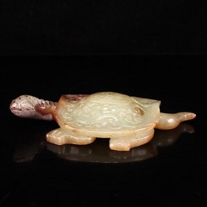 A4139 Vintage Chinese Hetian Jade Turtle Statue - Etsy