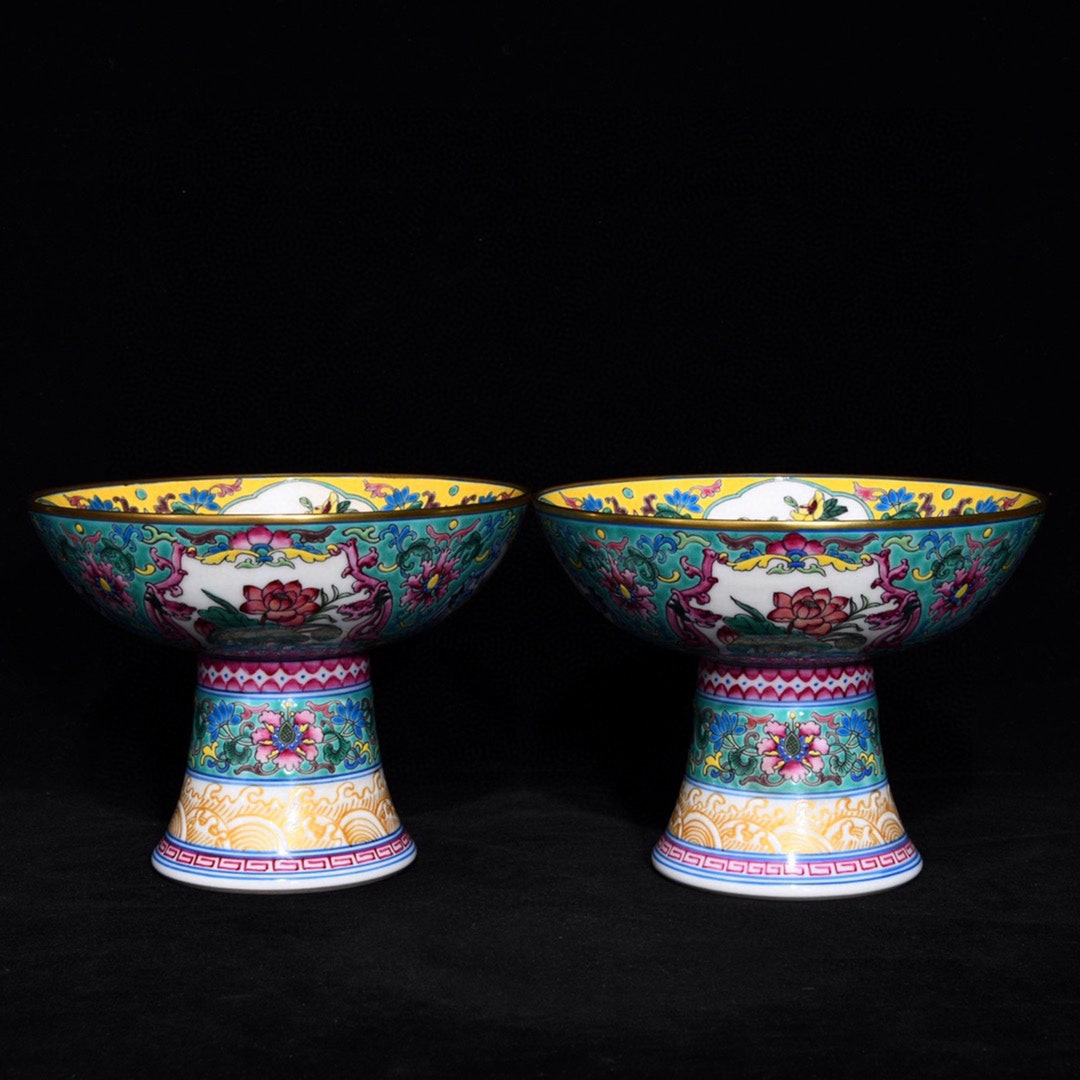 E4619 A Pair Chinese Gilt Edge Famille Rose Kylin Design - Etsy