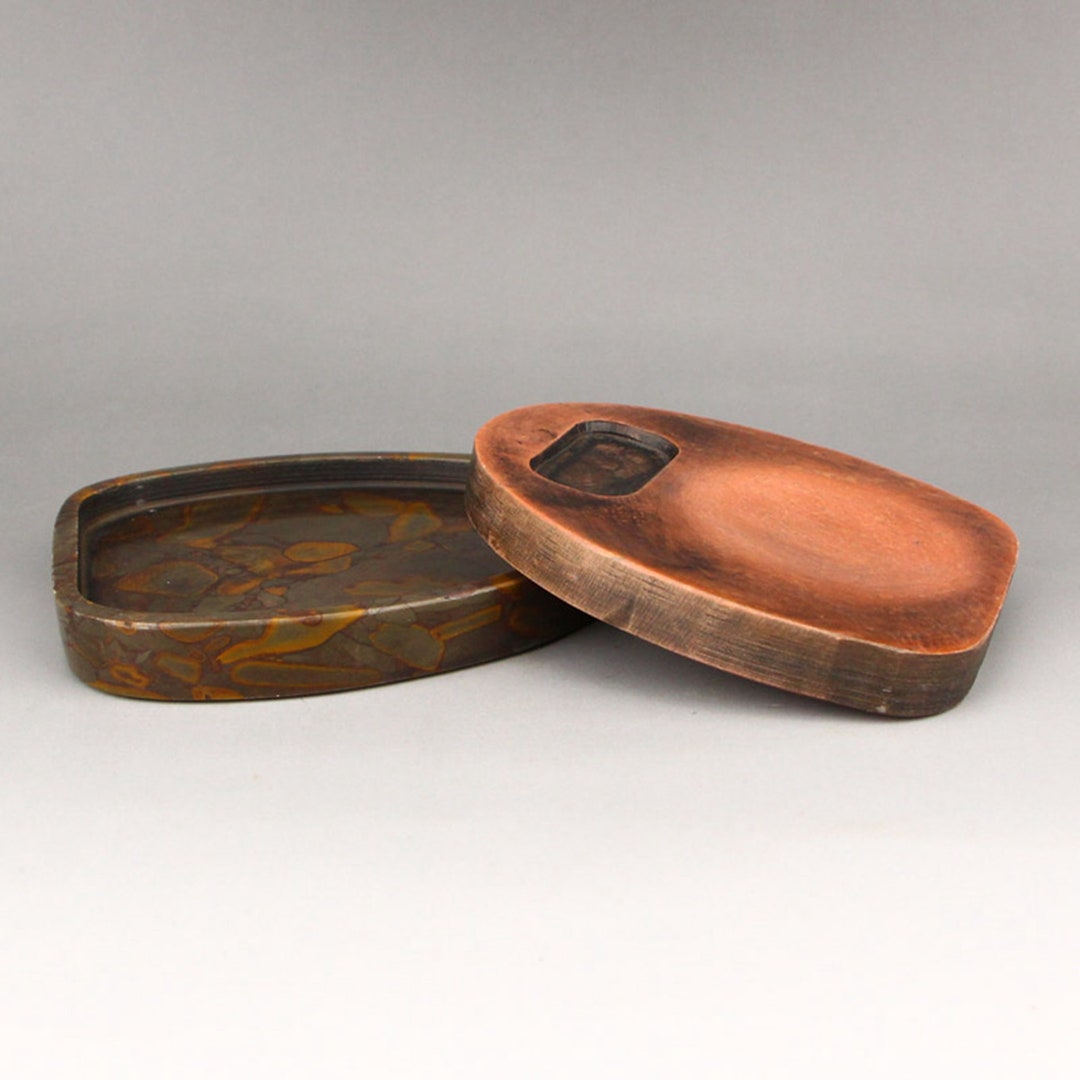 A6428 Vintage Chinese HONGSI Inkstone W Box - Etsy