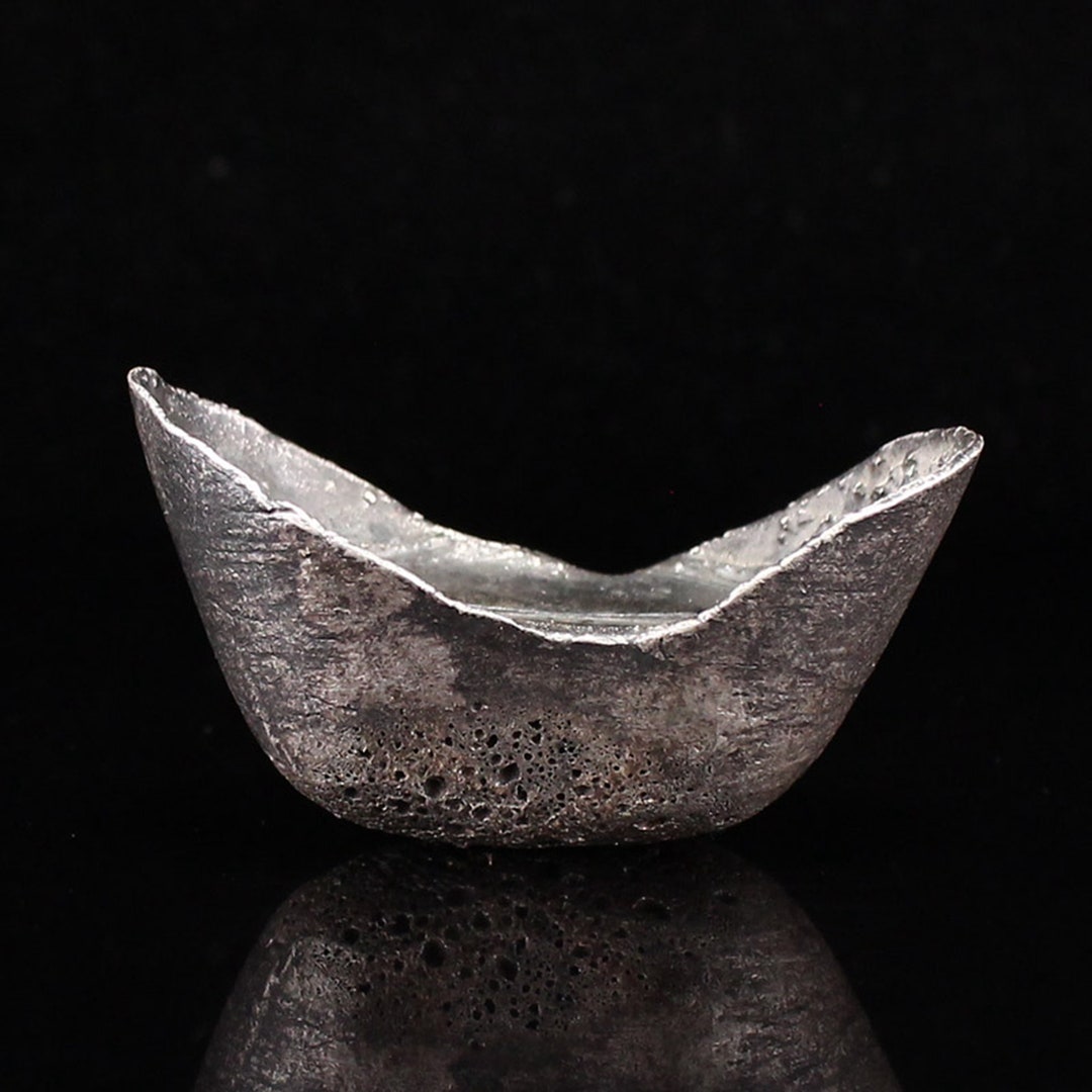 N1714 Vintage Chinese Pure Silver Ingot - Etsy