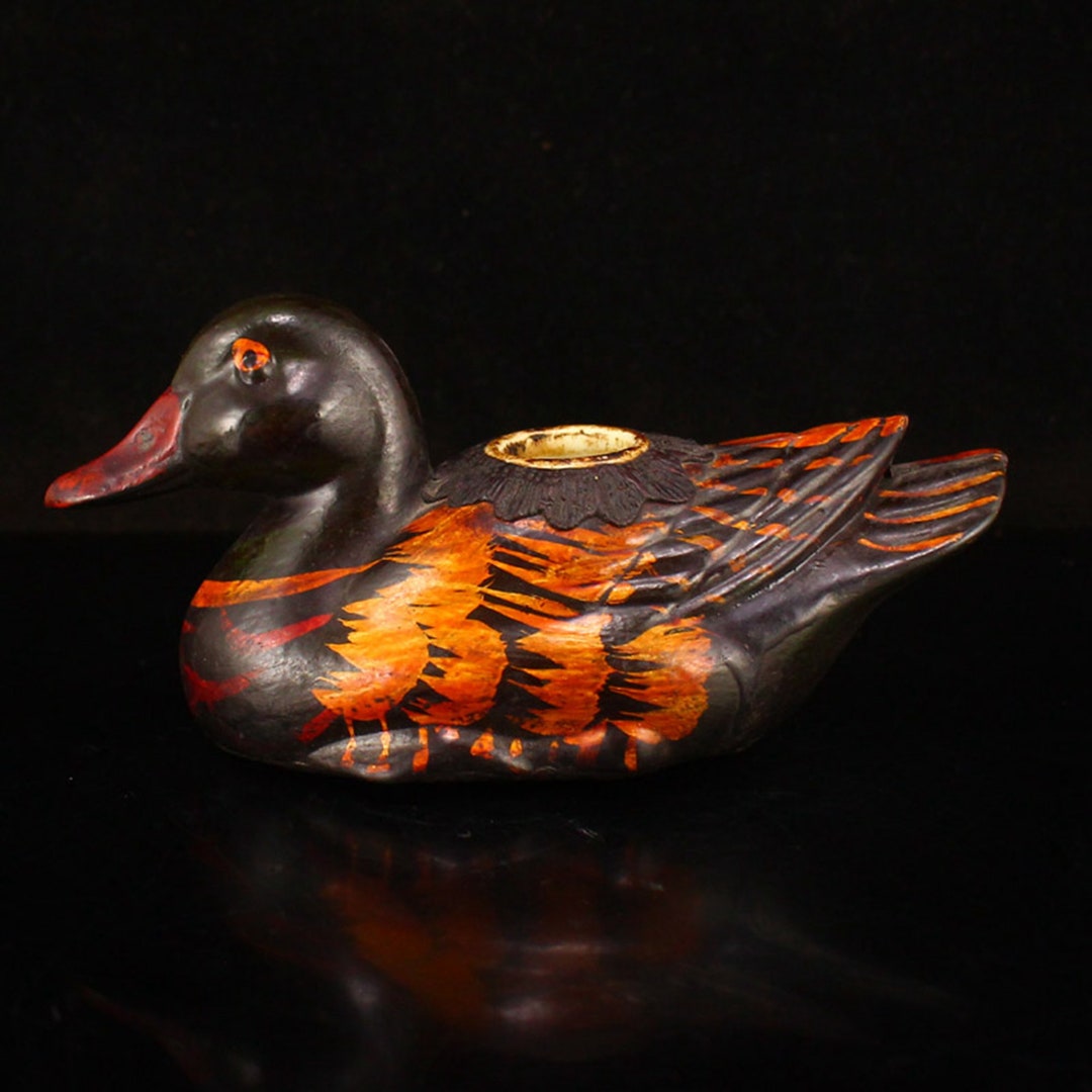 F0093 Vintage Chinese Lacquerware Duck Ink Tank - Etsy