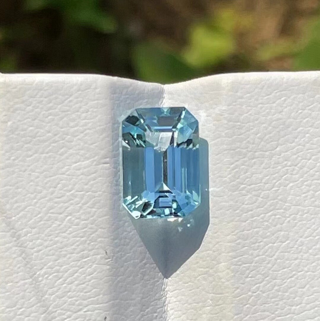 N1799 3.39ct Beautiful Natural Santa Maria Color Aquamarine Gemstone - Etsy