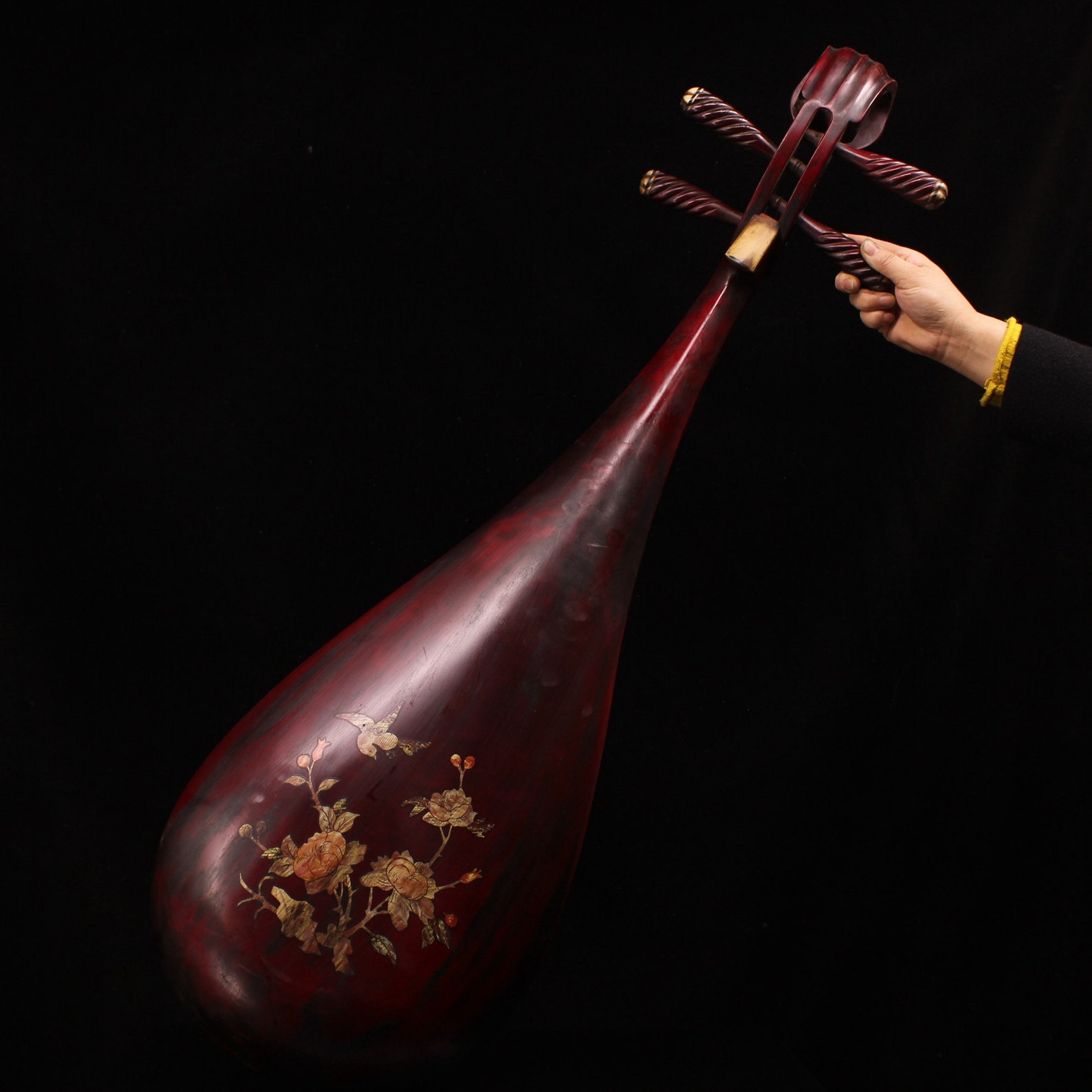 A3546 Exquisite Rosewood Inlay Shell & Gem Lute Anniversary - Etsy