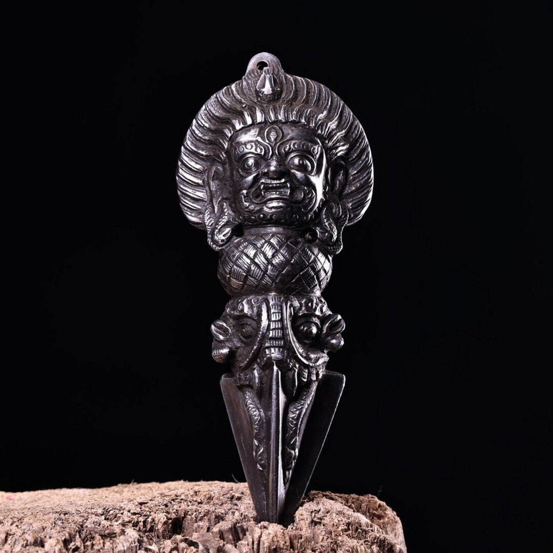 E6484 Old Tibetan Iron Pestle Xiangmo - Etsy