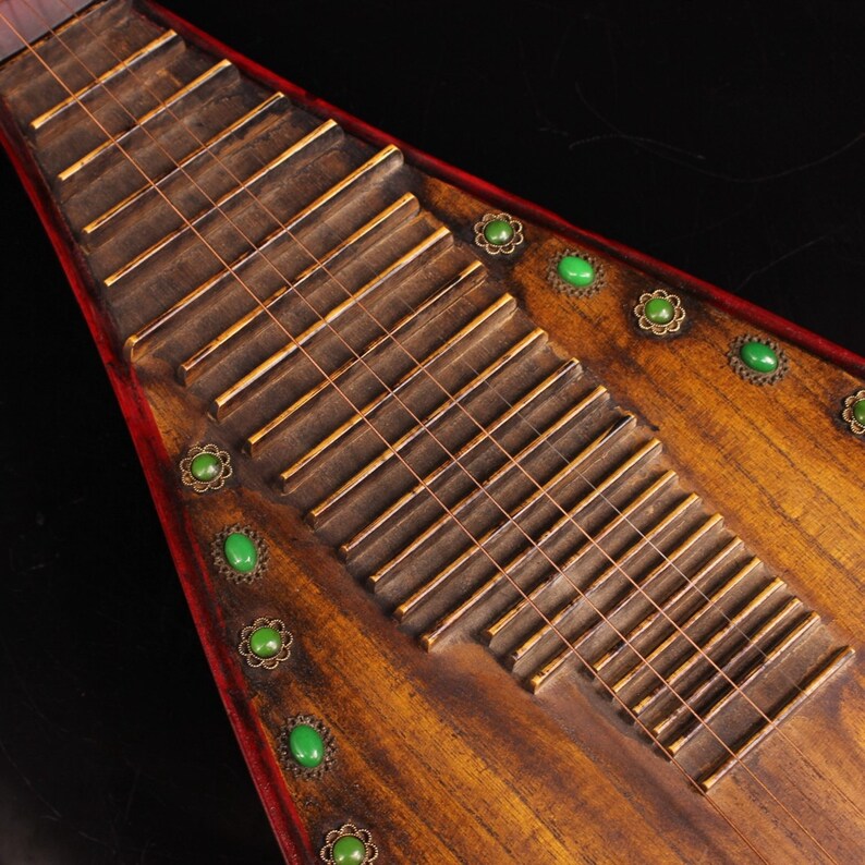 A3546 Exquisite Rosewood Inlay Shell & Gem Lute Anniversary - Etsy