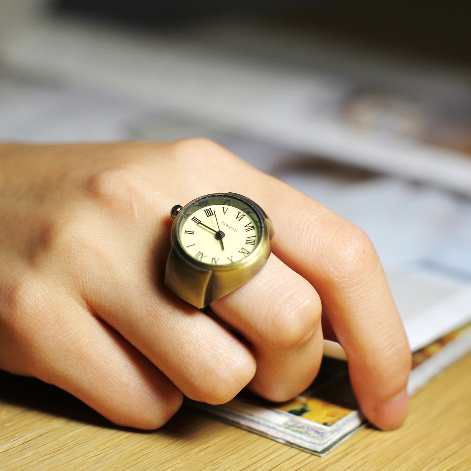 Ring Watch Finger Ring Watch Vintage Ringadjust Ringunisex | Etsy