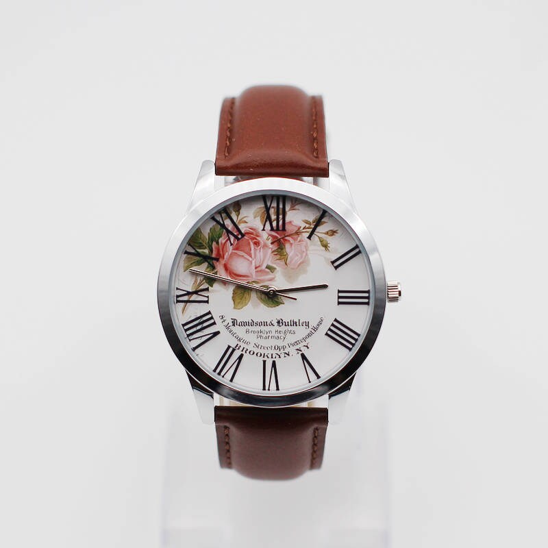 Roman numerals watchWrist watchFloral watchwomen Watch | Etsy