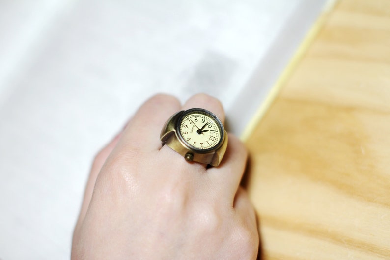 Arabic Number Ring Watch Finger Ring Watch Vintage - Etsy