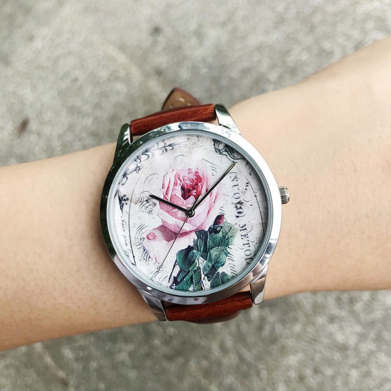 Vintage Rose Watchvintage Style Leather Watch Women Watches - Etsy