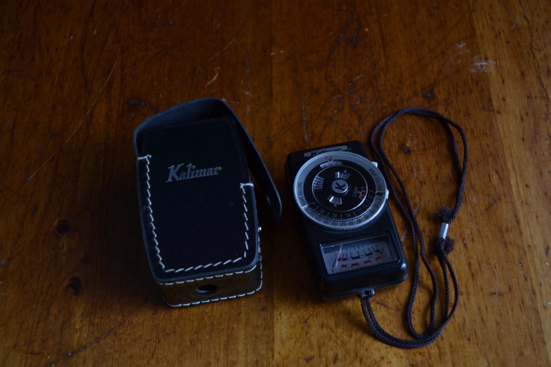 Vintage Kalimar Photography Light Exposure Meter Working With Leather ...