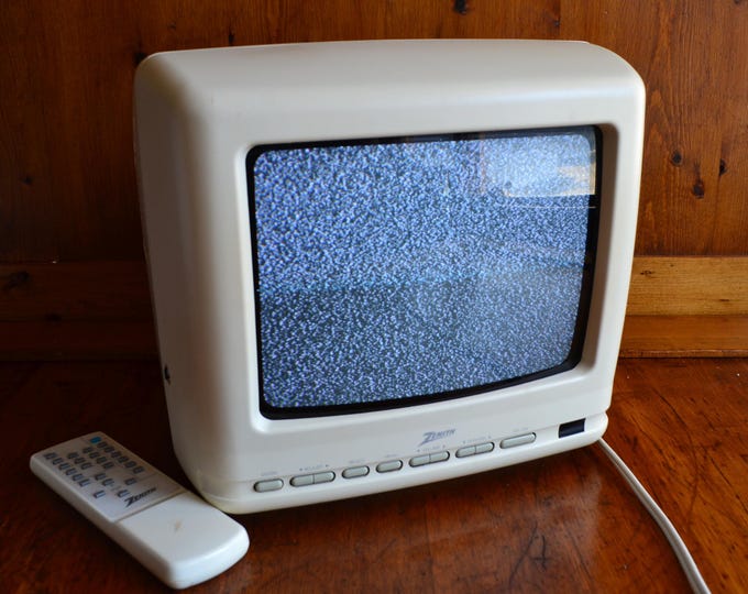 Vintage Zenith 10" CRT Gaming Cube Color Television TV With Remote ...