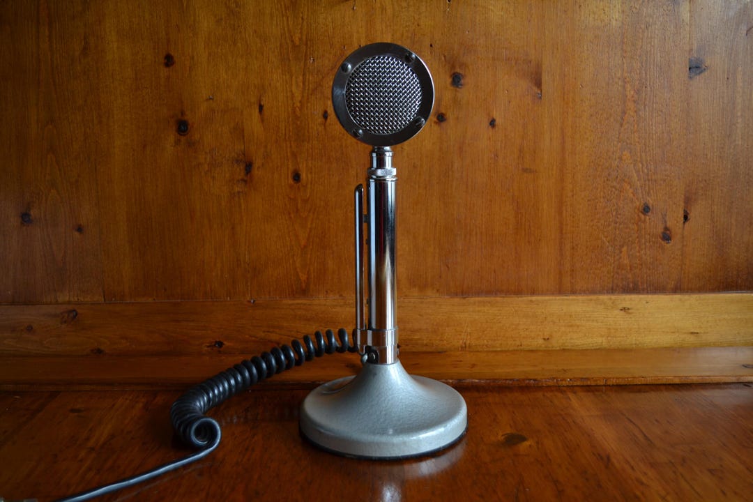 Vintage Lollipop Microphone Astatic Corporation Model D-104 With Stand ...