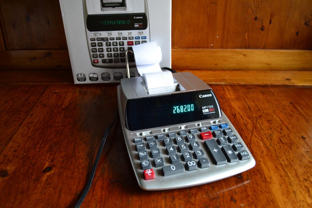 Canon MP11DX-2 Printing Calculator Black/red Print 3.7 Lines/sec ...