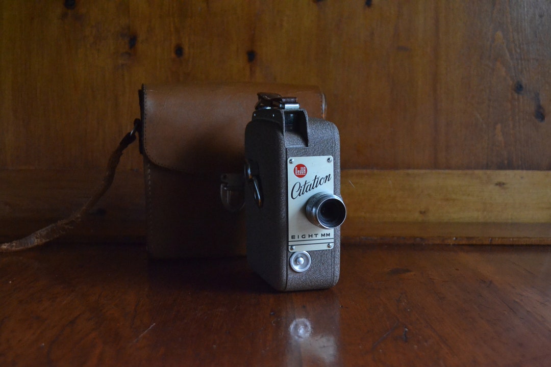 Vintage Dejur citation 8mm Movie Camera With Leather Case - Etsy