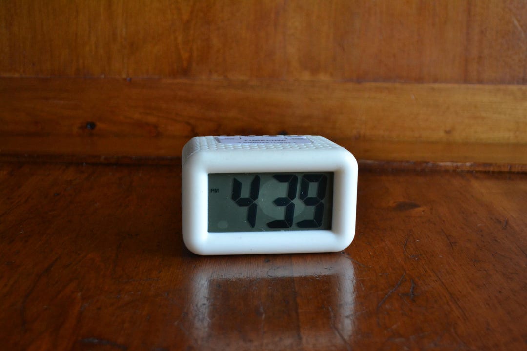 Timelink Battery Powered Alarm Clock Working Rubber Clad - Etsy