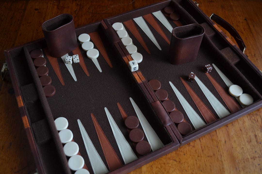 Vintage Backgammon Board by Cardinal Complete and in Very Good ...