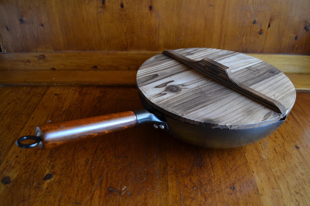 Hanle 12.5" Wok Pan- Woks and Stir Fry Pans Carbon Steel Wok Hammered ...