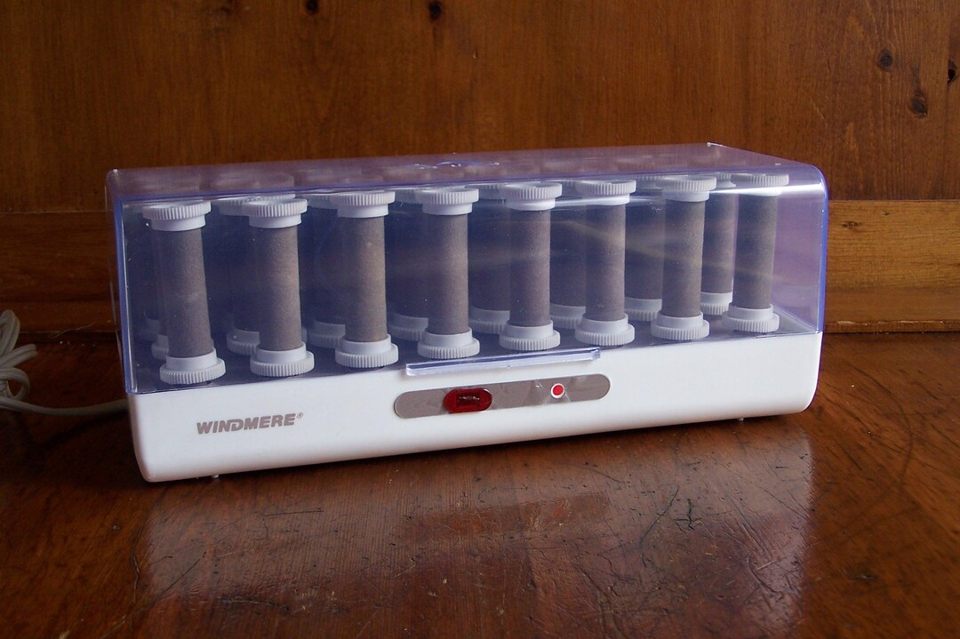 Windmere Gentle Curls Hot Rollers SS-242R Velvet Flocked 24 Curlers ...
