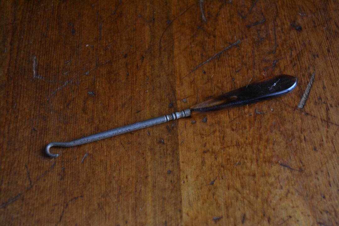 Vintage Celluloid Button Hook Tool - Etsy