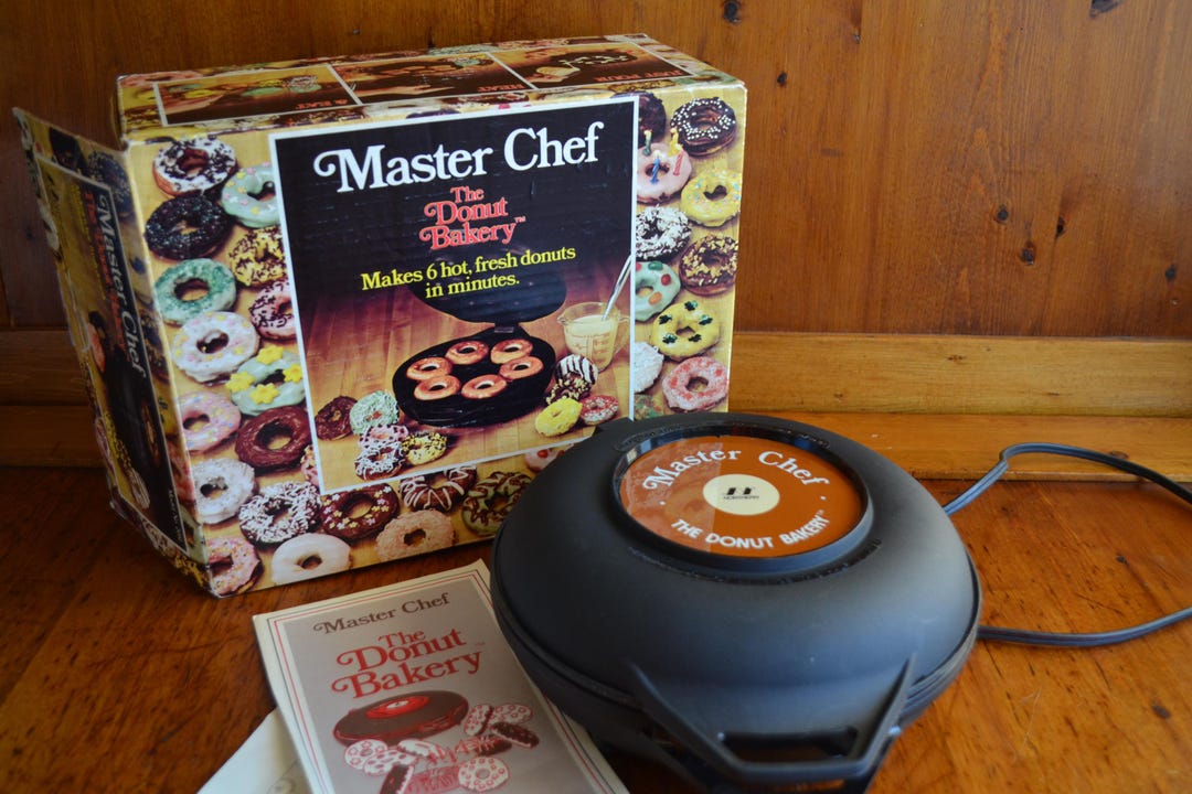 Vintage Master Chef donut Factory Electric Donut Maker With Original ...