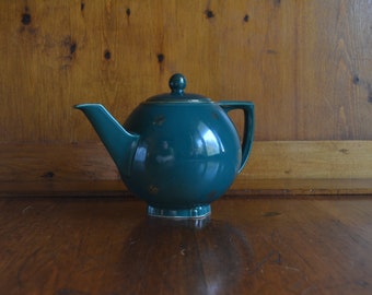 Blue Hall Teapot, 1930s, Art Deco Teapot, USA Teapot, Made in USA ...