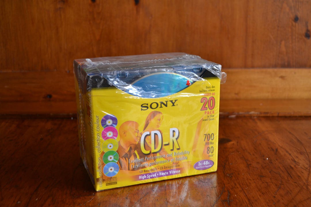 Sony CD-R Music-80 Min-20 Pack-slim Jewel Cases 19 Left Unused - Etsy