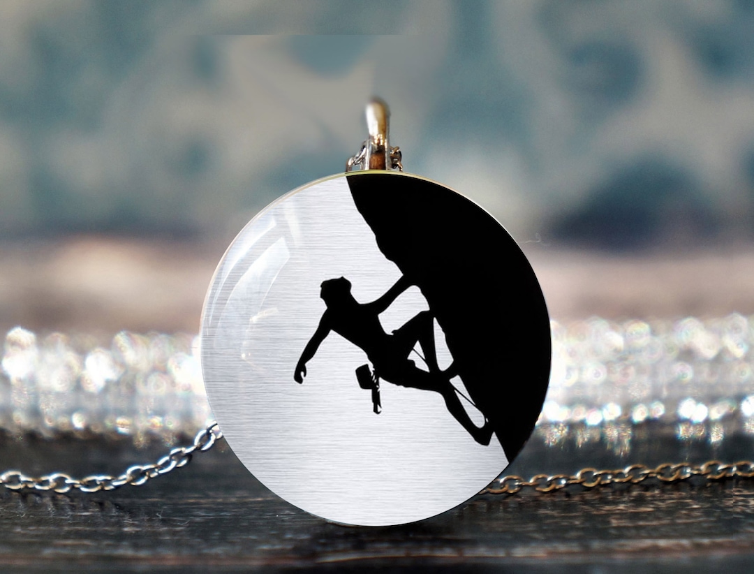 Mountain Climber , Rock Climbing , Mountain Pendant , Climbing Jewelry ...