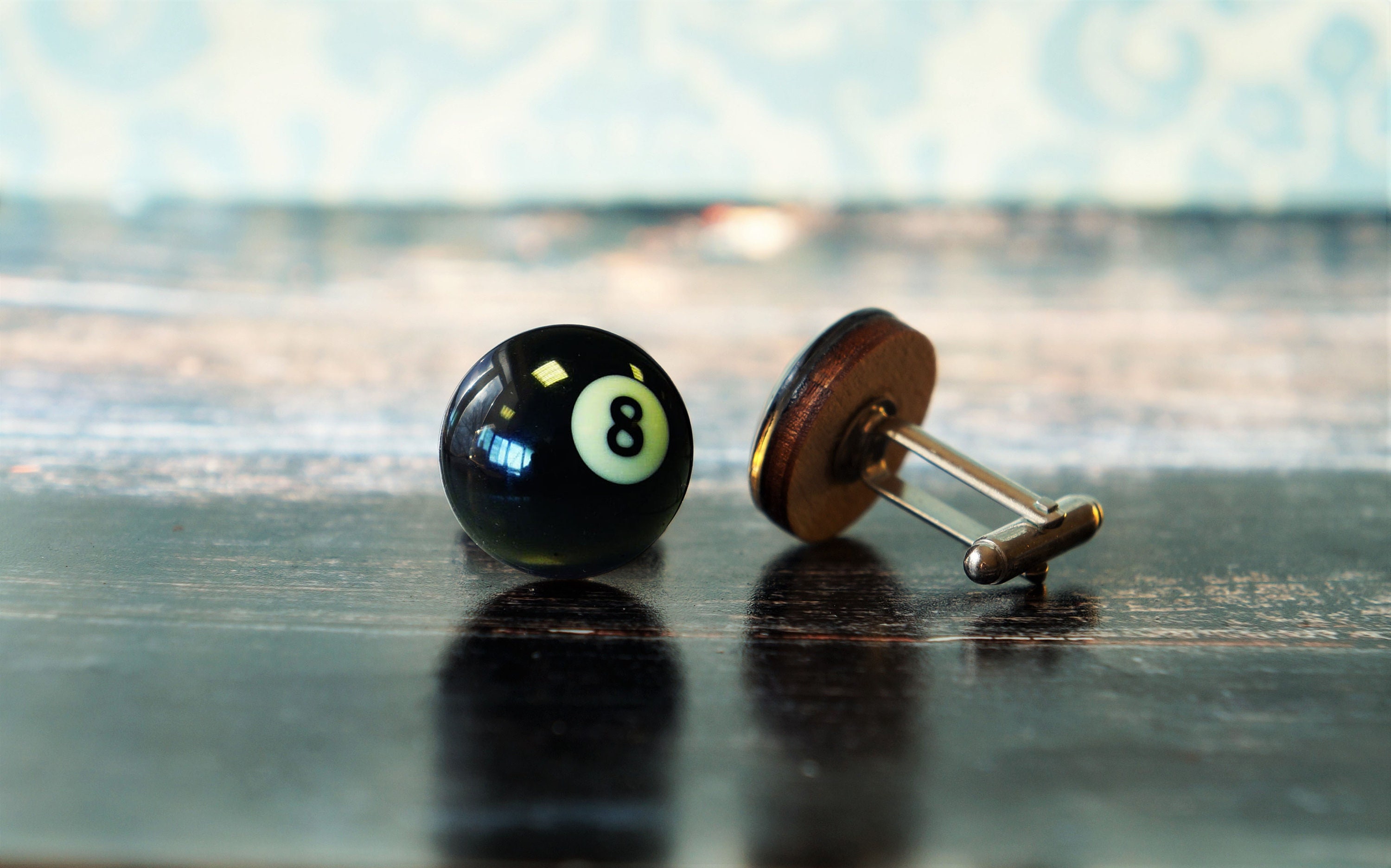 Billiards Gift , Pool Player Gift , Pool Ball Cufflinks , 8 Ball ...