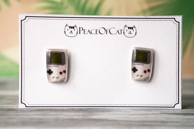 Gameboy Video Game Earrings Geek Jewelry Gamer Jewelry - Etsy