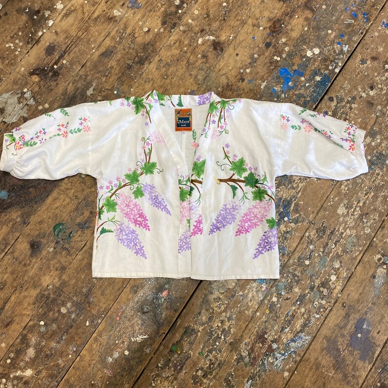 Repurposed Embroidered Tablecloth Blouse /jacket - Etsy