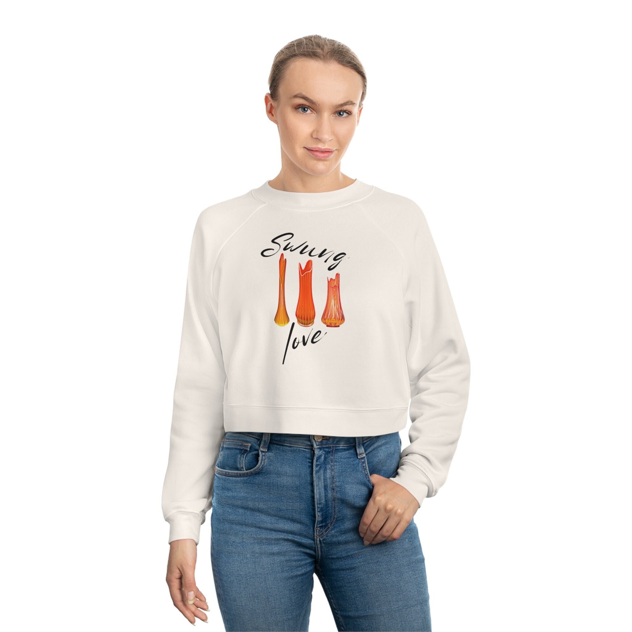 Bittersweet SWUNG VASE Women's Cropped Fleece Pullover - Etsy