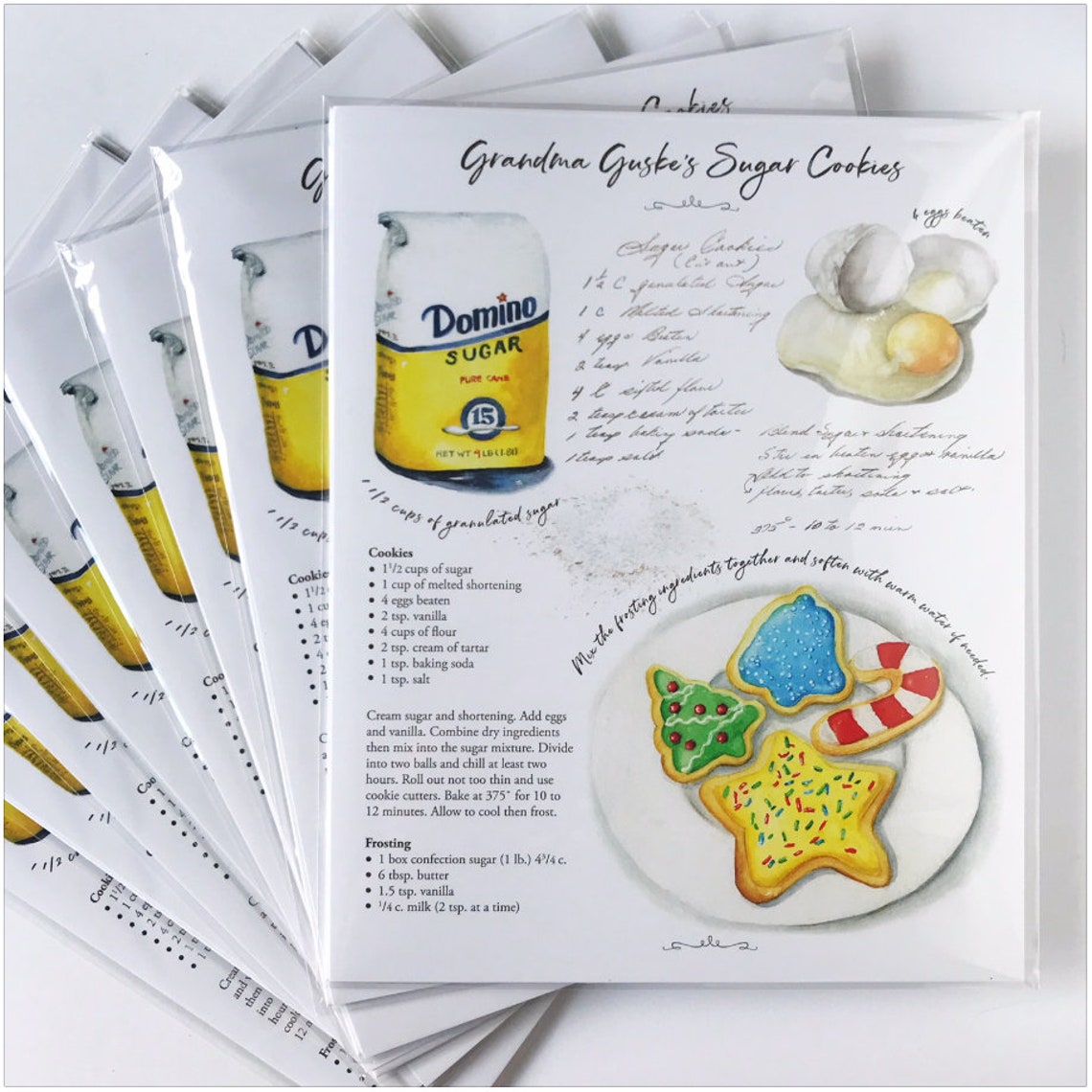 Custom Recipe Artwork , Favorite Family Recipe, Culinary Art, Recipe ...